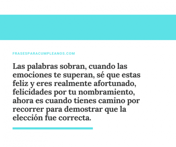 Palabras de Felicitación Por Nombramiento - frasescumple Palabras de Felicitación Por Nombramiento - frasescumple