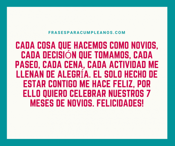 Mensajes para mi bebé de 7 meses – NOVIO - frasescumple