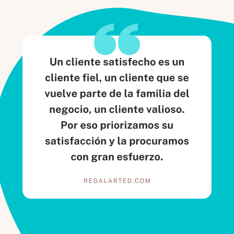 Frases para clientes satisfechos - frasescumple